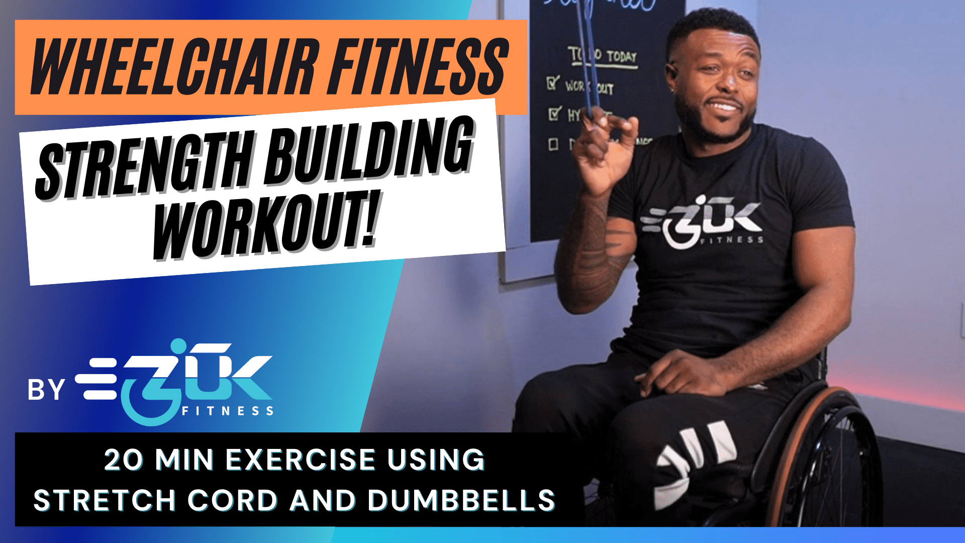 Paraplegic strength building workout using TRX resistance band/ stretch ...