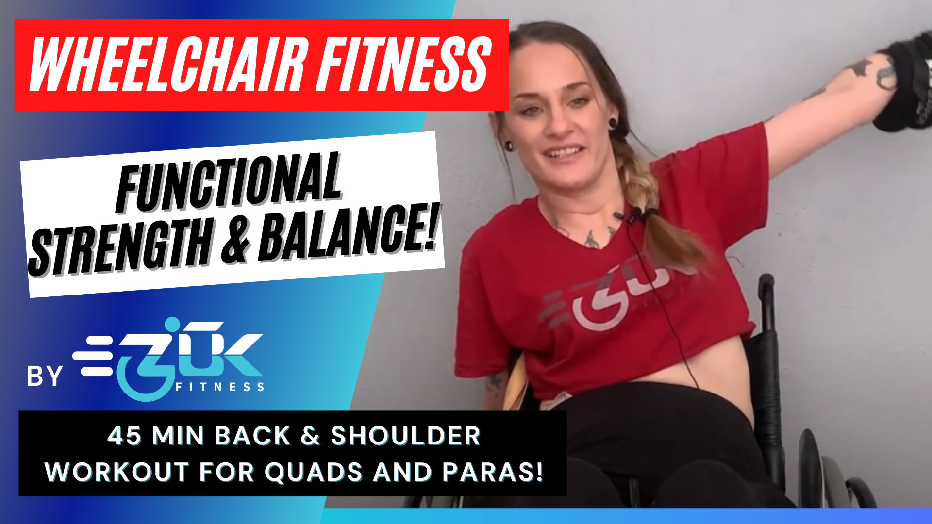 45 min Back / Shoulders, Functional Strength and Balance for Quads and ...